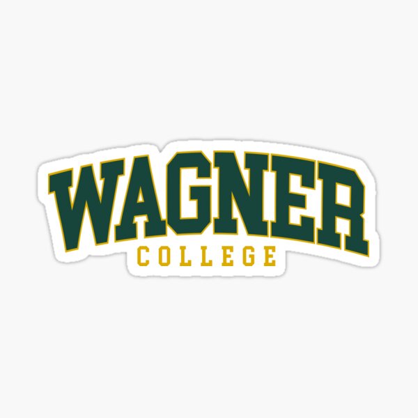 "wagner - college font curved" Sticker for Sale by scollegestuff ...