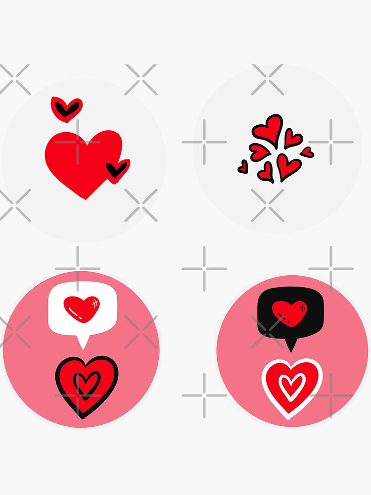 "Talking Hearts" Sticker by SiulChelios | Redbubble