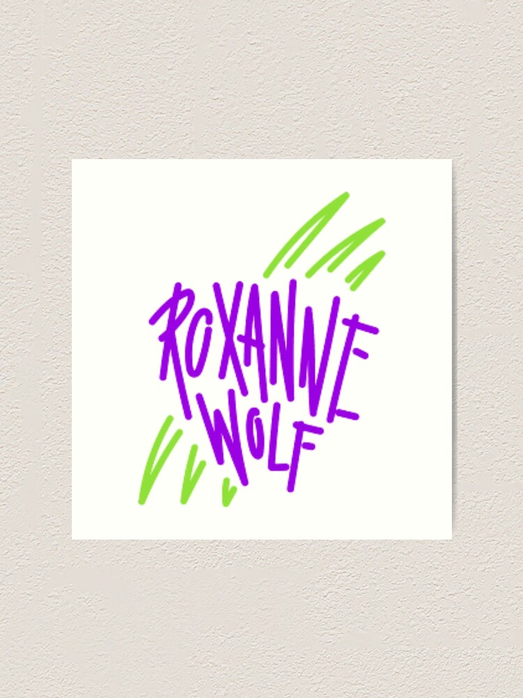 "Roxanne Wolf Text Logo" Art Print for Sale by popcultmania | Redbubble