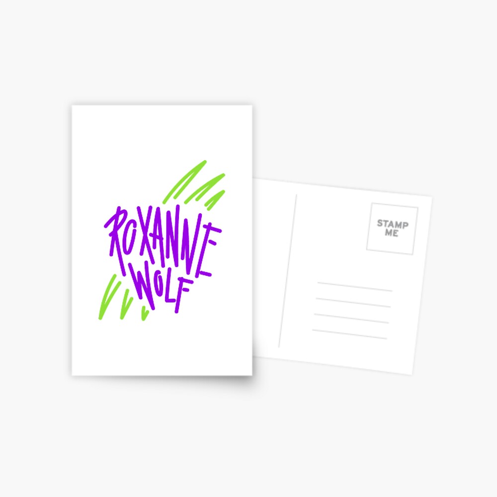 "Roxanne Wolf Text Logo" Postcard by popcultmania | Redbubble