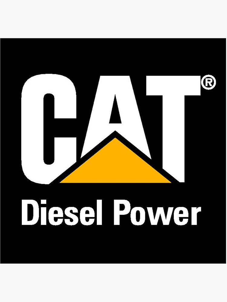 "Cat Diesel Power" Sticker for Sale by GERKESCANIA98 | Redbubble