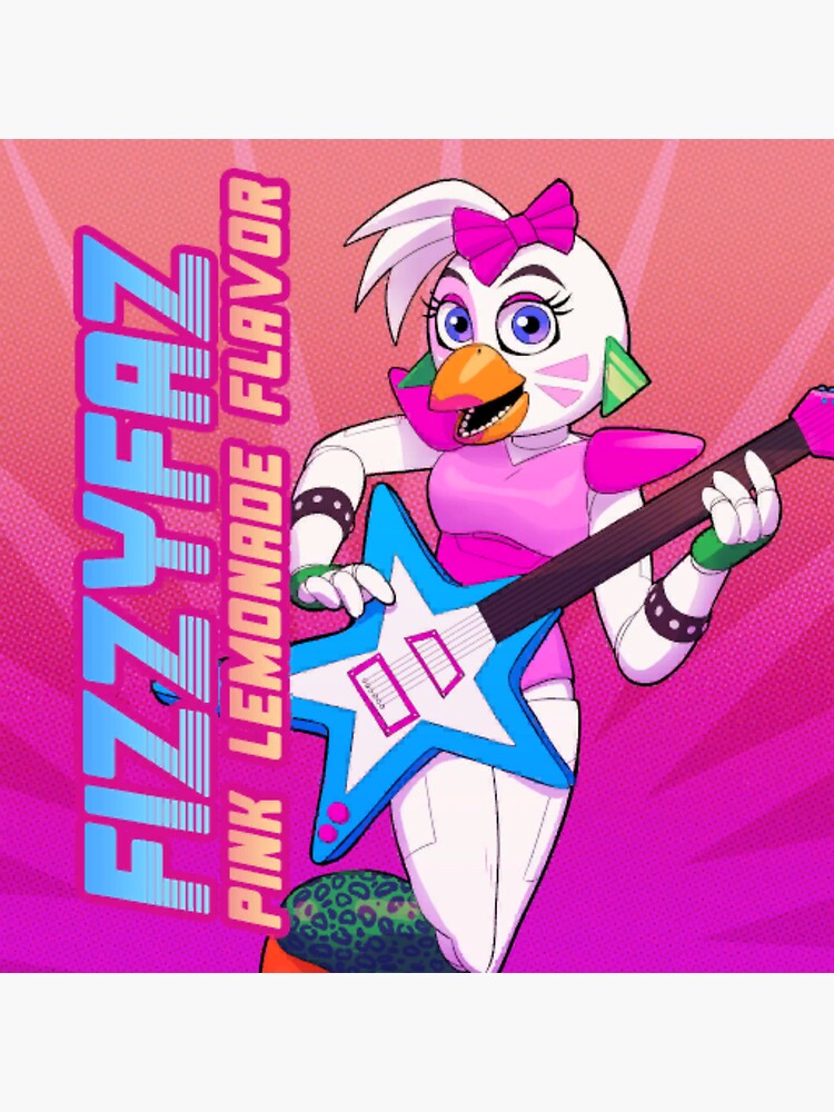 "Glamrock Chica FizzyFaz" Sticker for Sale by popcultmania | Redbubble