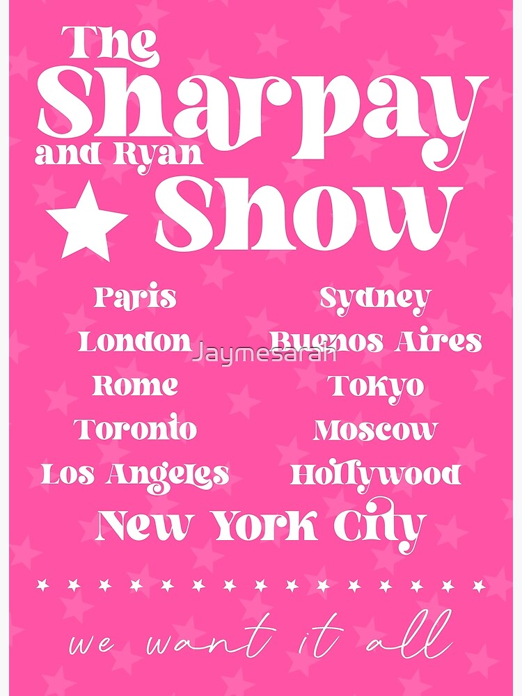 "sharpay and Ryan show pink show dates stars we want it all" Poster for ...