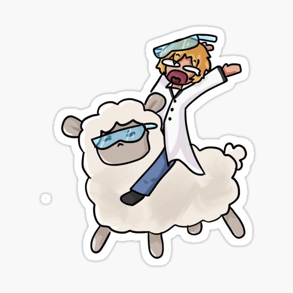 "Zedaph riding a Sheep" Sticker for Sale by JellyWinkle | Redbubble