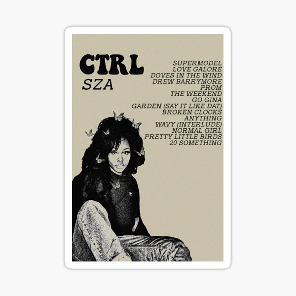 "Best album Ctrl" Sticker for Sale by marsiomarvel | Redbubble
