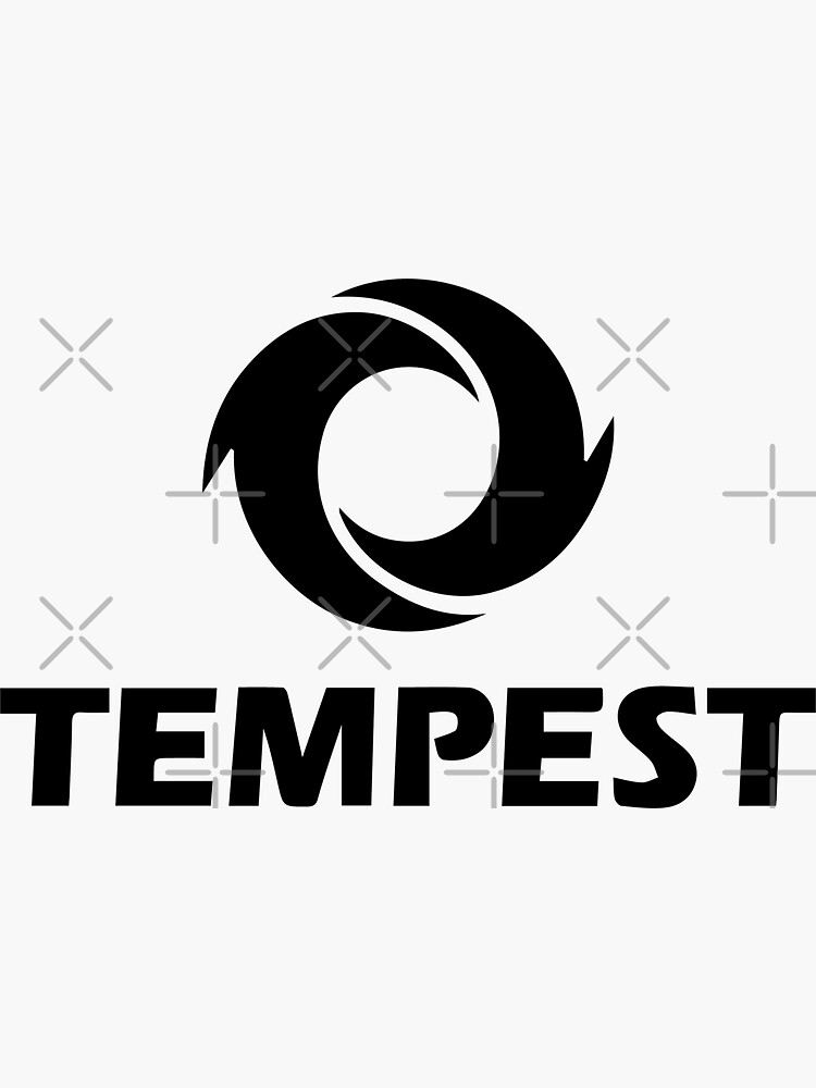 "TEMPEST Logo" Sticker by danielletrisha | Redbubble
