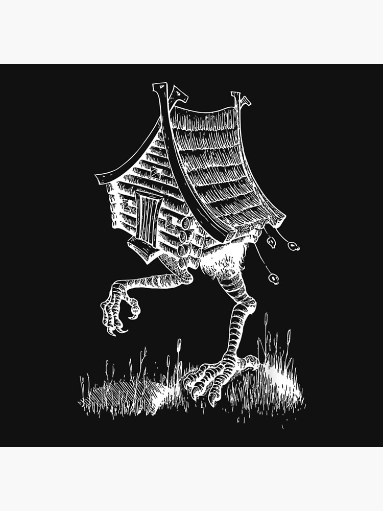 "Walking House on Chicken Legs Slavic folklore Baba Yaga Art ...