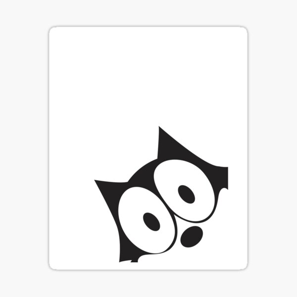 "Curious Cat Graphic " Sticker for Sale by MongoArtss | Redbubble