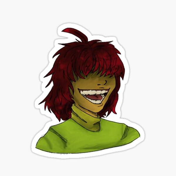 "Frisk - Deltarune" Sticker by Sluggymelons | Redbubble