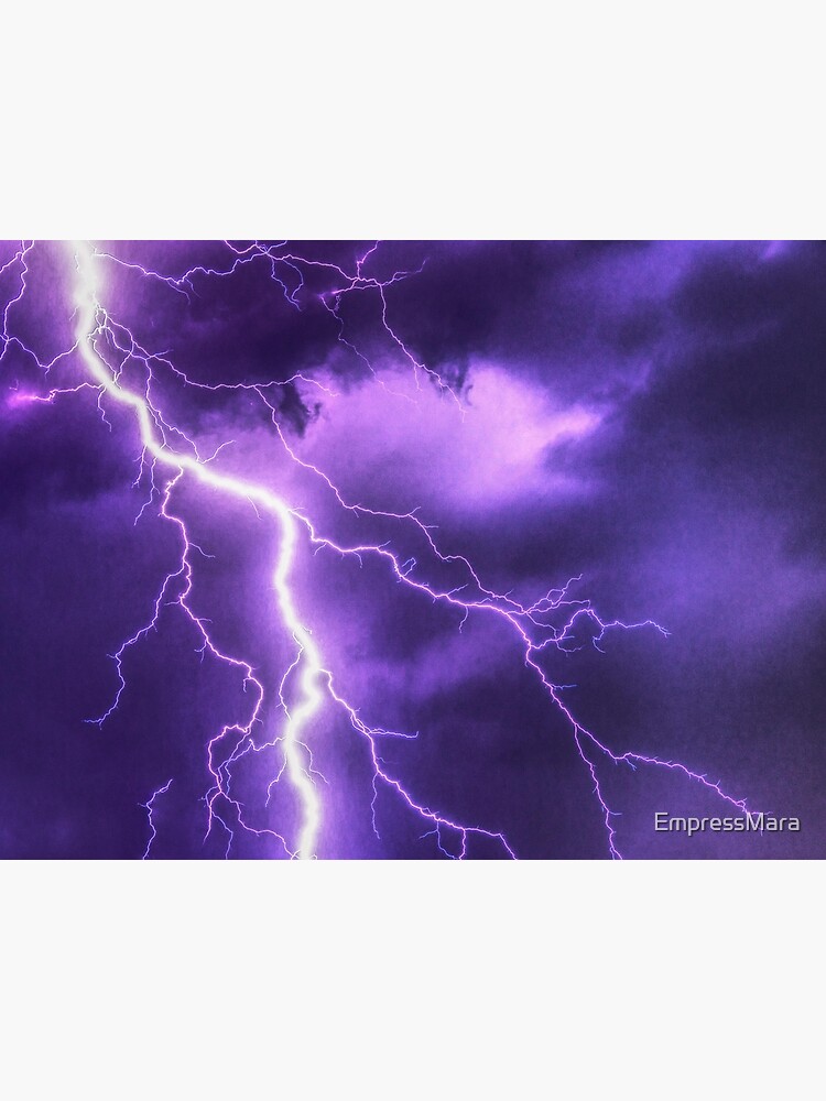 "Purple Thunder" Poster for Sale by EmpressMara | Redbubble