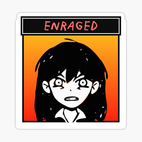 "Mari's Enraged Emotion from OMORI" Sticker for Sale by SOMECreativs ...