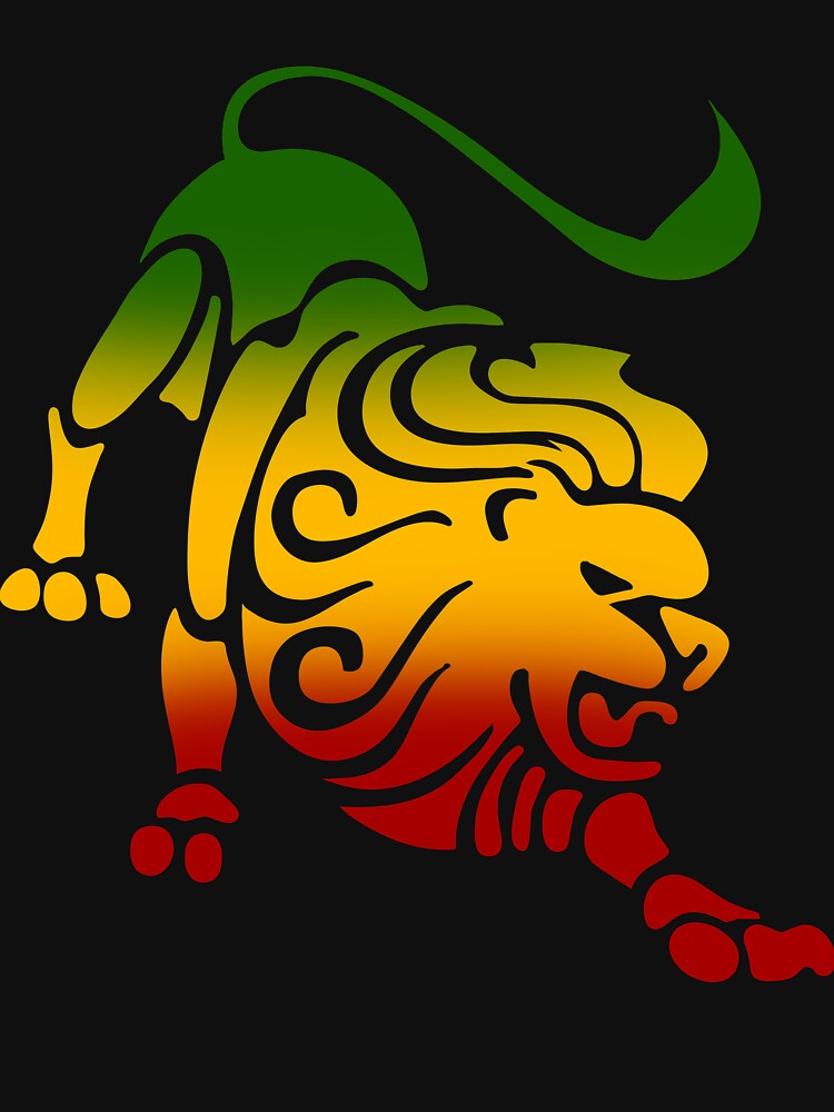 "Lion of Judah Rasta Reggae Music Design" T-shirt for Sale by roarr ...