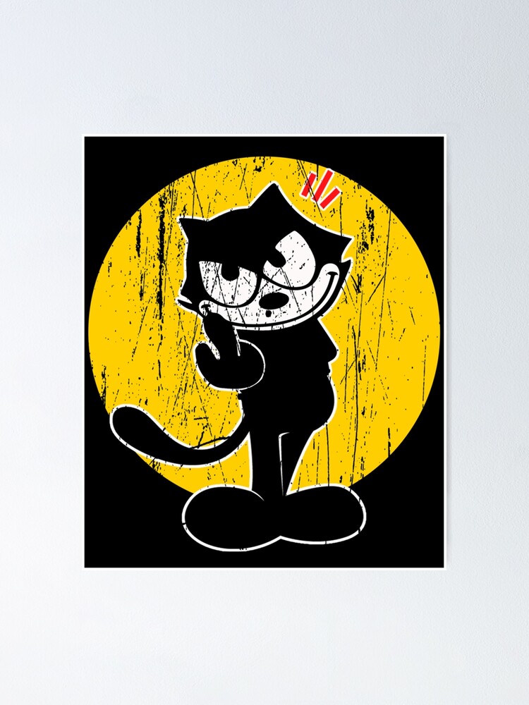 "Felix The Cat Middle Finger Vintage " Poster for Sale by MongoArtss ...