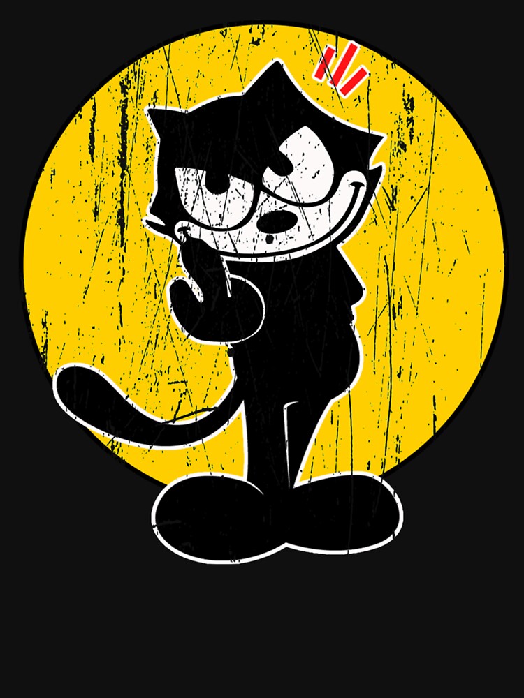 "Felix The Cat Middle Finger Vintage " T-shirt for Sale by MongoArtss ...