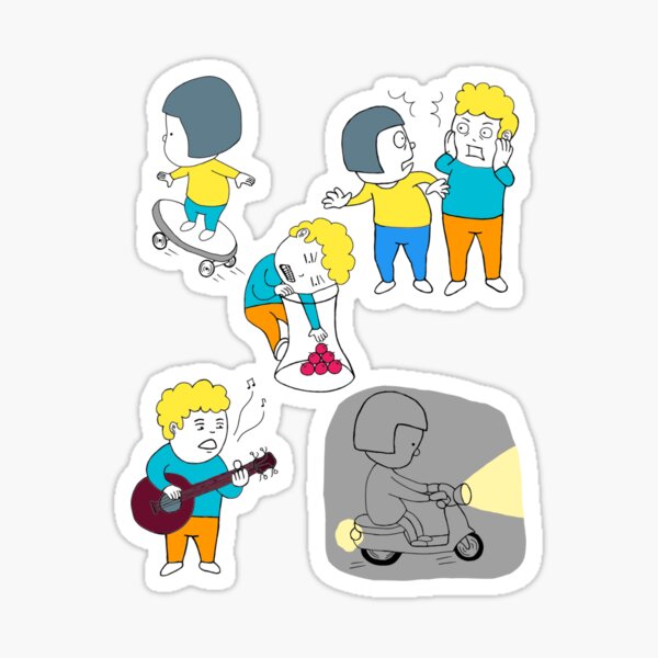 "Lovely young" Sticker by mon3k | Redbubble