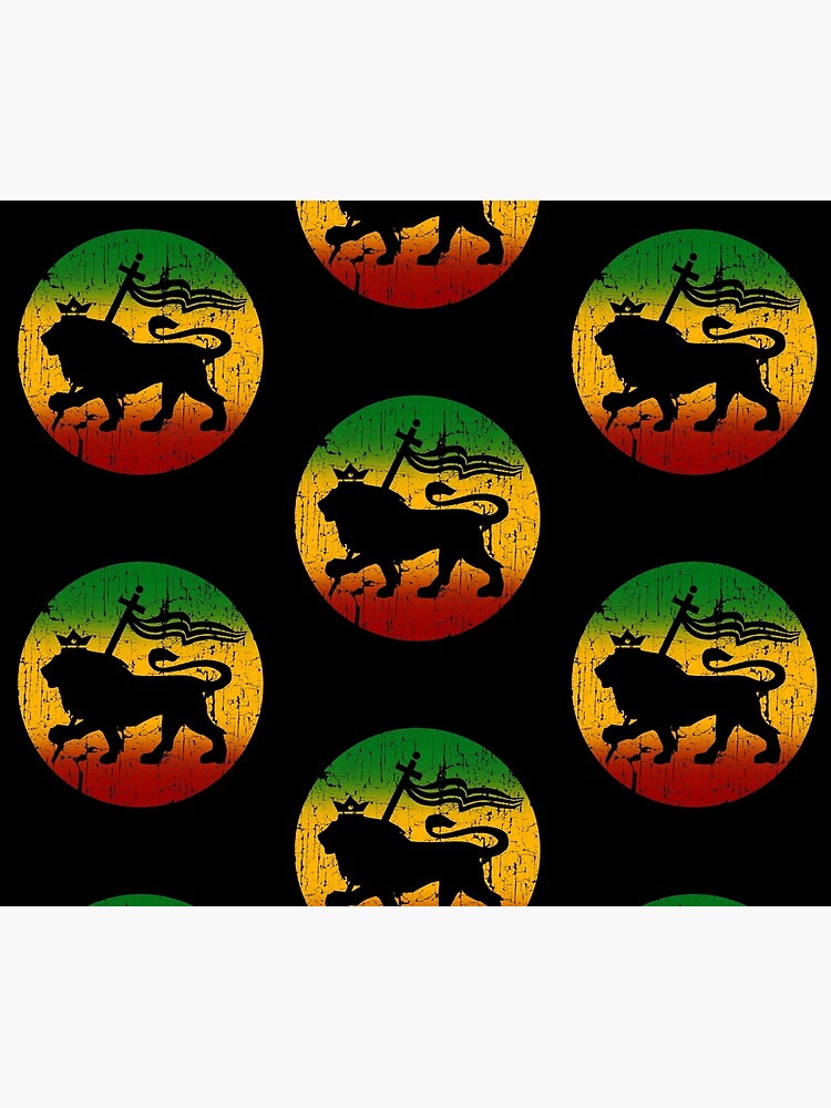 "Lion of Judah Rasta Reggae Music Design" Tapestry for Sale by roarr ...