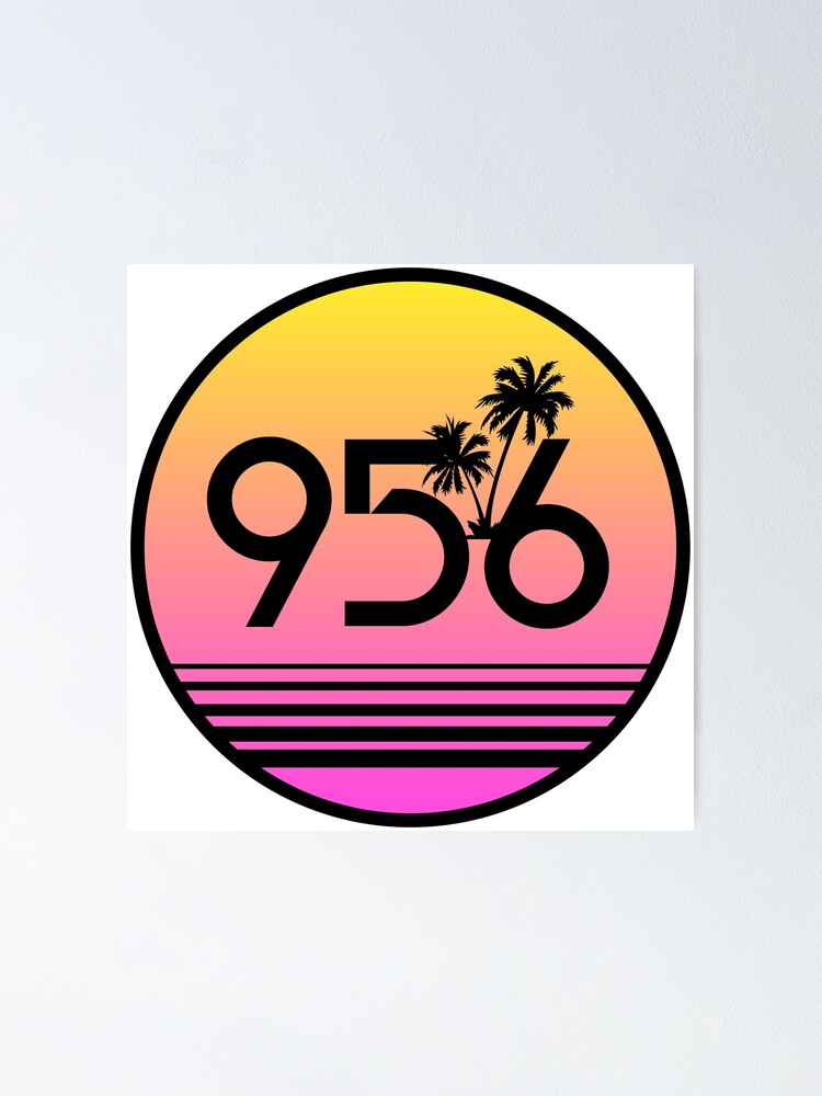 "956 Logo" Poster for Sale by Jlopez0109 | Redbubble