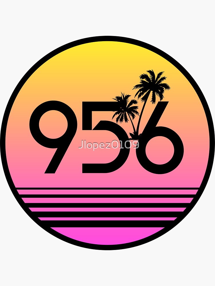 "956 Logo" Sticker for Sale by Jlopez0109 | Redbubble