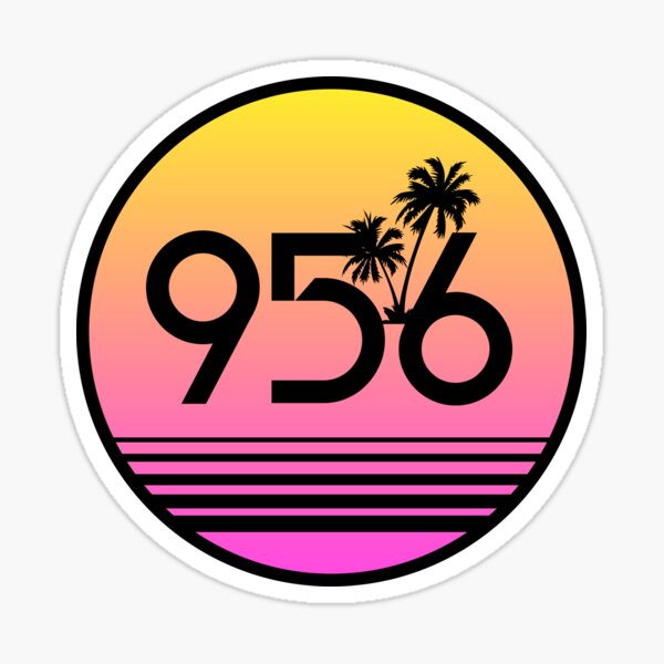 "956 Logo" Sticker for Sale by Jlopez0109 | Redbubble