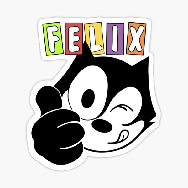 "Felix the cat. " Sticker for Sale by MongoArtss | Redbubble
