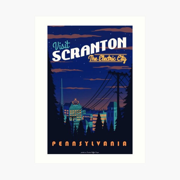 "Scranton the electric city" Art Print for Sale by DananCampbell ...