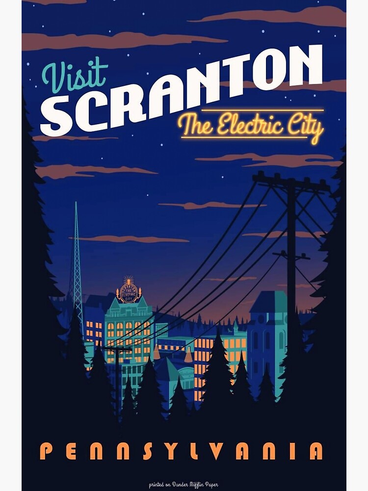 "Scranton the electric city" Art Print for Sale by DananCampbell ...