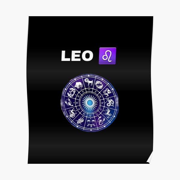 "Leo Zodiac Sign" Poster for Sale by petricorstudios | Redbubble