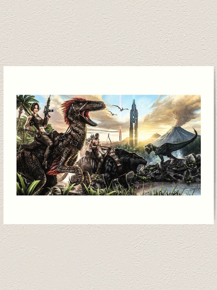 "Ark Survival Evolved Video Game Art" Art Print for Sale by Alfi-Red ...