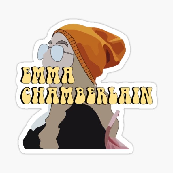 "Emma Chamberlain YouTube" Sticker for Sale by InMindStudio | Redbubble