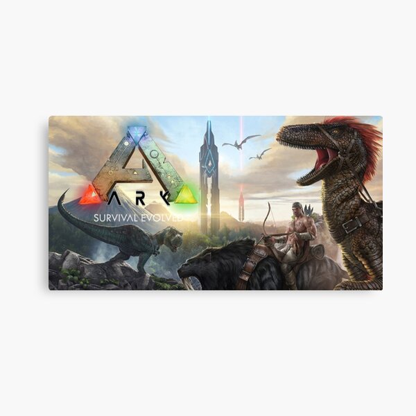 "Ark Survival Evolved Game Logo " Canvas Print by Alfi-Red | Redbubble