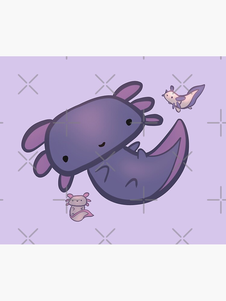"Purple Axolotls" Poster by Arius-Nex | Redbubble