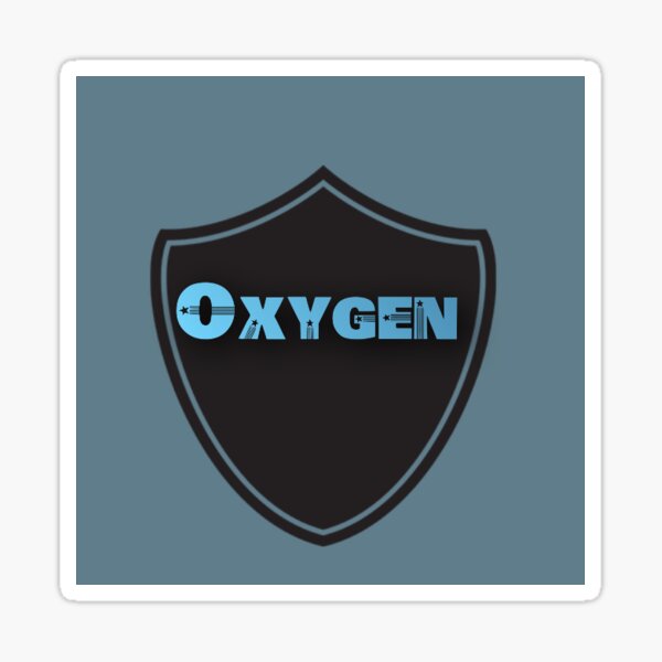 "Oxygen" Sticker for Sale by 12designs | Redbubble