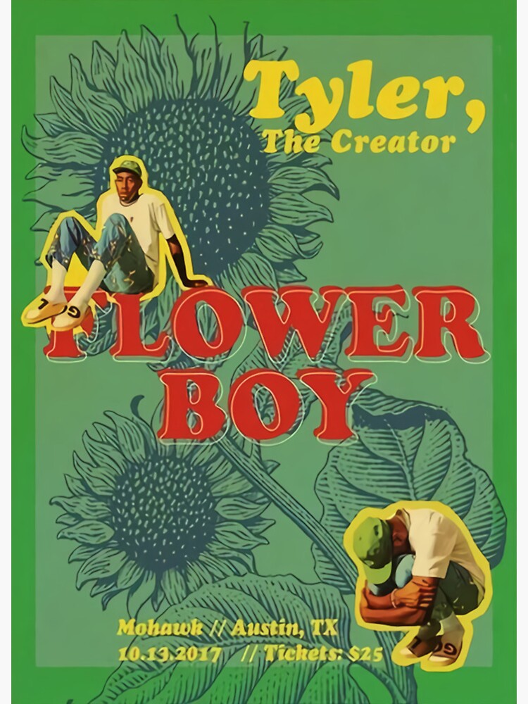 "Flower Boy Album Poster" Sticker for Sale by terangterust | Redbubble