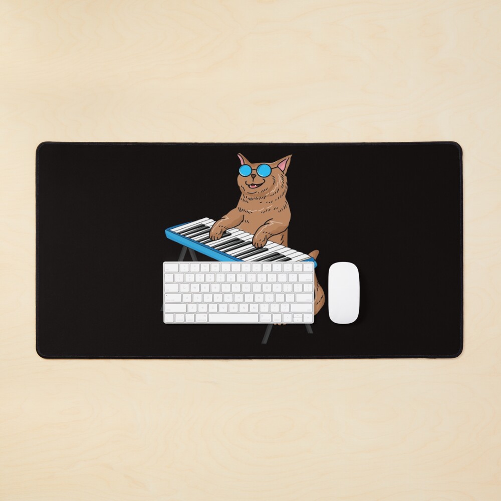 "Cat Playing Piano" Sticker for Sale by Y-STUDIOS | Redbubble
