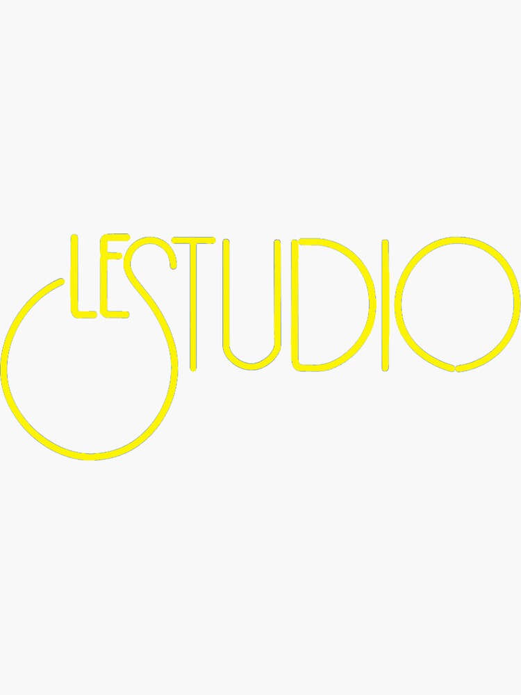 "Le Studio logo yellow" Sticker by RichardBaxter | Redbubble