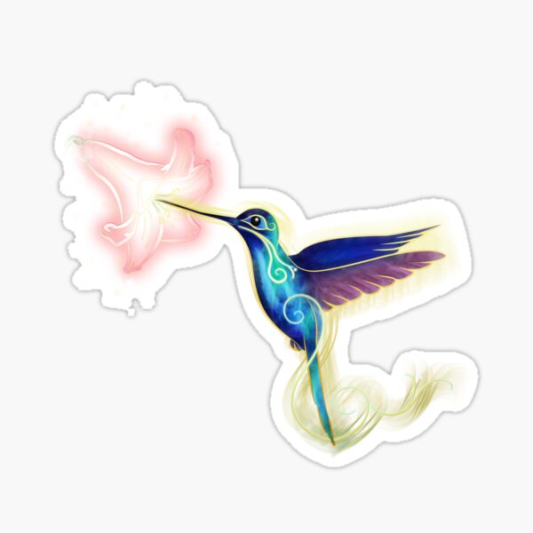 "Colibri" Sticker for Sale by ntimea | Redbubble