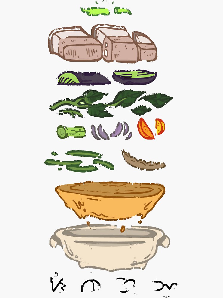 "Sinigang" Sticker by briotdebra | Redbubble