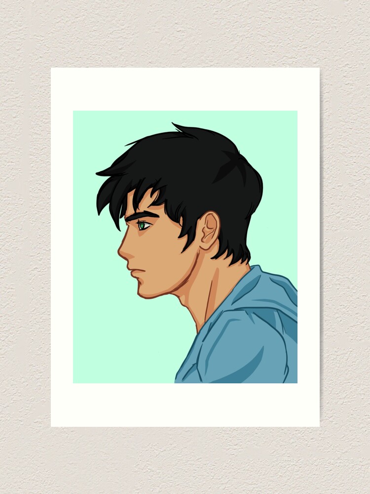 "Percy Jackson - Side Profile" Art Print by seventhdemigod | Redbubble