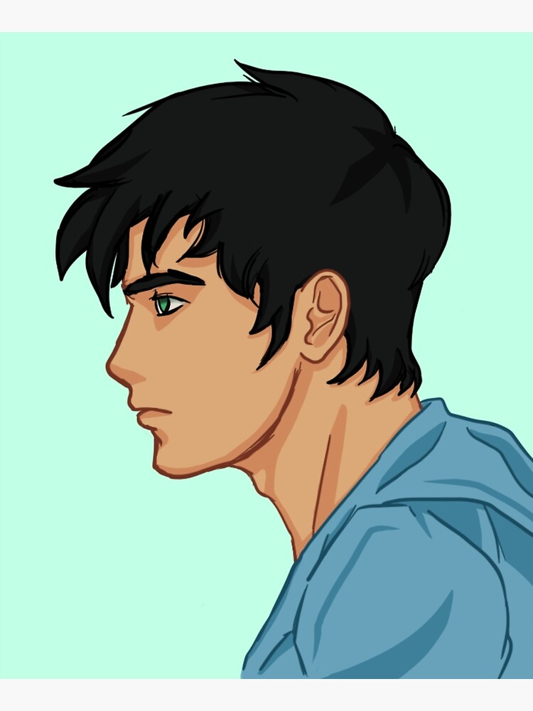 "Percy Jackson - Side Profile" Art Print by seventhdemigod | Redbubble