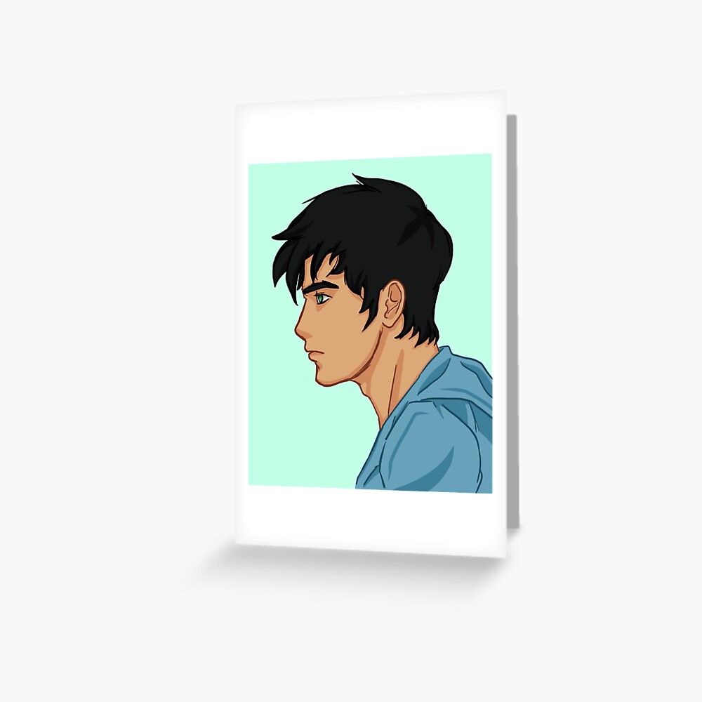 "Percy Jackson - Side Profile" Greeting Card by seventhdemigod | Redbubble