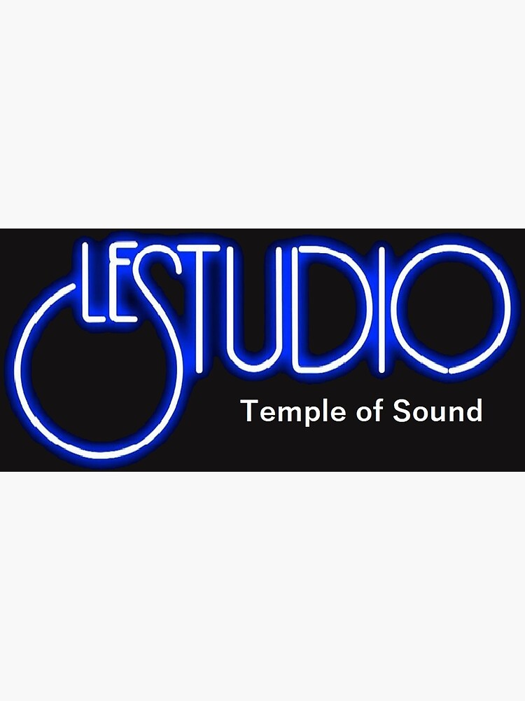 " Le Studio White & Blue logo Temple of Sound White" Photographic Print ...