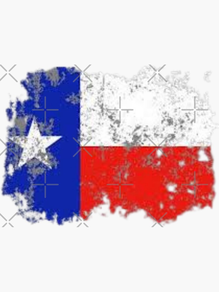"Distressed Texas Flag" Sticker by redbugdesigns | Redbubble