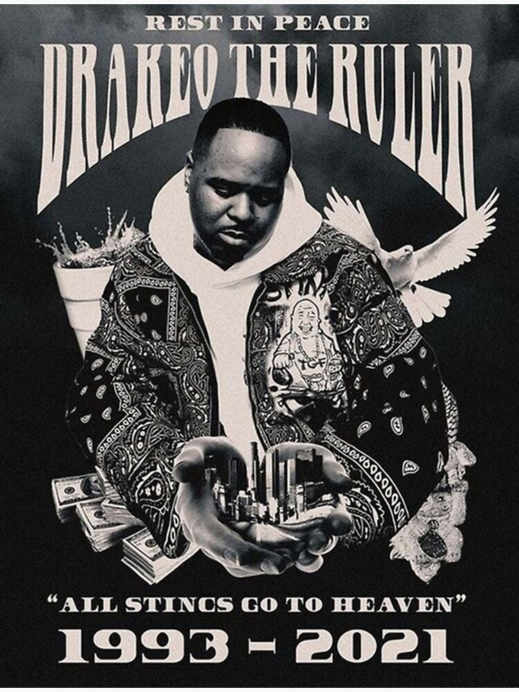 "RIP Drakeo The Ruler Music Rapper" Sticker for Sale by czunigajulie ...