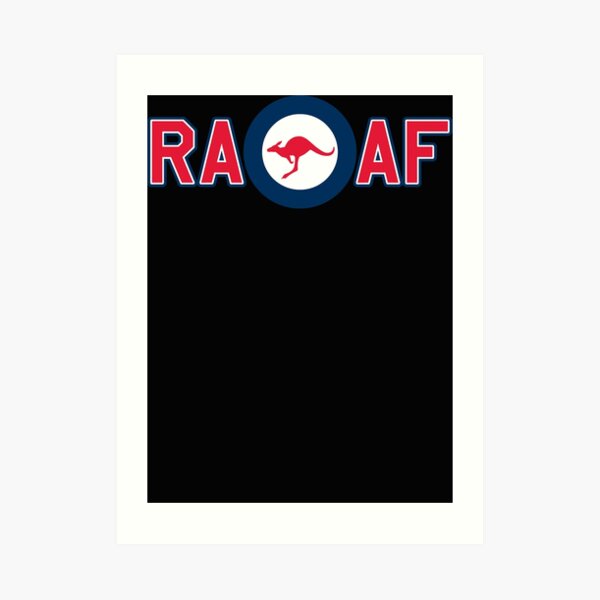 "RAAF ROYAL AUSTRALIA AIR FORCE ROUNDEL RONDEL KANGAROO" Art Print for ...
