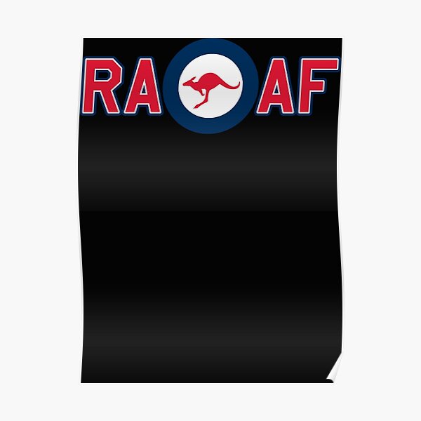 "RAAF ROYAL AUSTRALIA AIR FORCE ROUNDEL RONDEL KANGAROO" Poster by ...