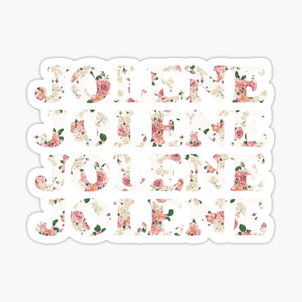 "Jolene Retro Wordmark Flower" Sticker for Sale by JaniceMoen | Redbubble