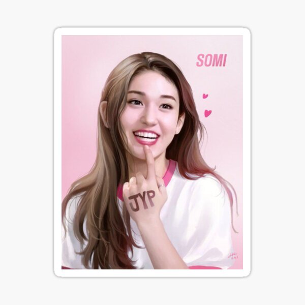 "jeon somi poster" Sticker for Sale by rebbelysamorys | Redbubble