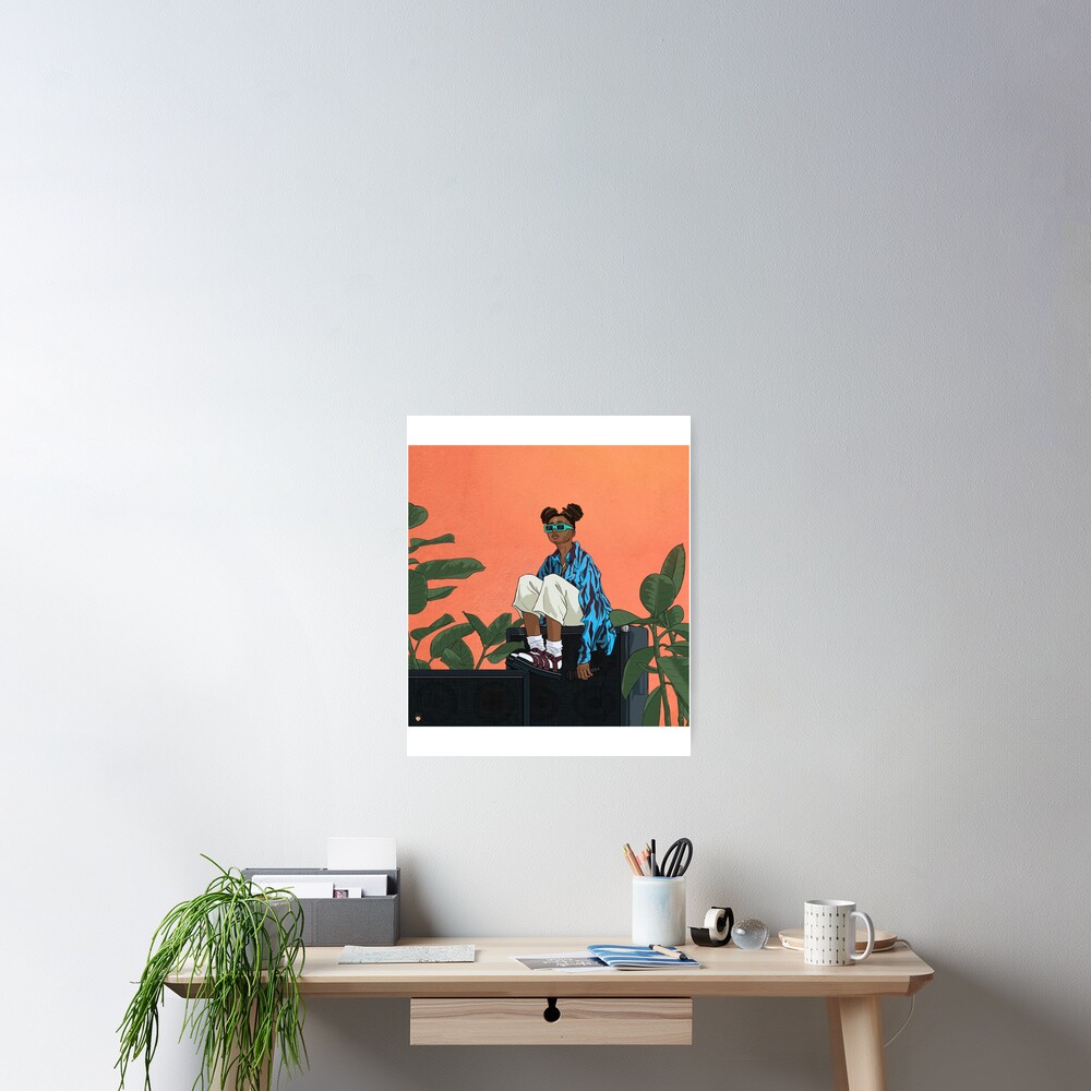 "little simz cartoon " Poster by LittleOwlsHut | Redbubble