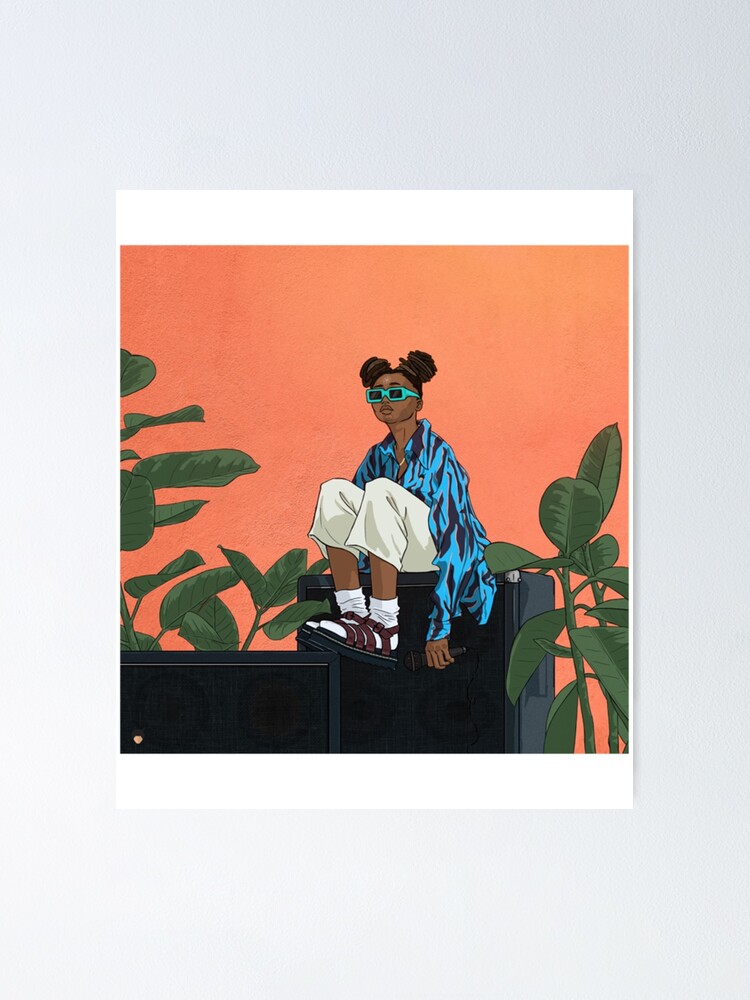 "little simz cartoon " Poster by LittleOwlsHut | Redbubble