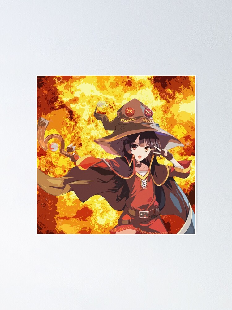 "Megumin Explosion" Poster for Sale by fallentopaz | Redbubble